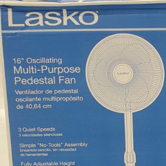 lasko | Other | New Lasko 6 Oscillating Multi Purpose Pedestal Fan In White | Poshmark